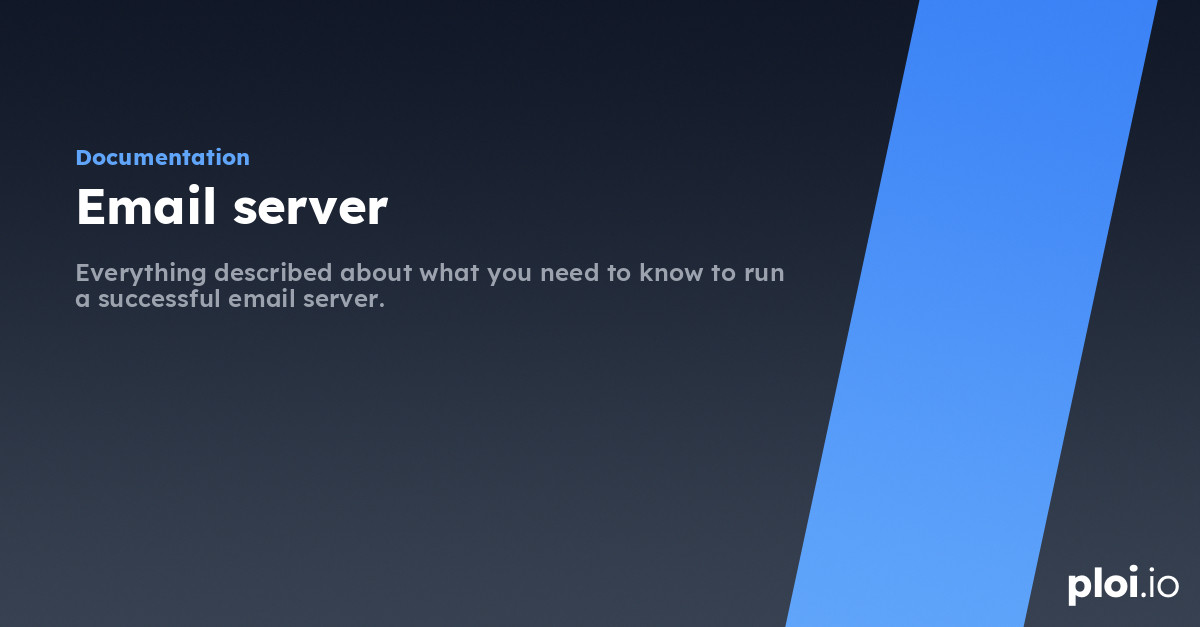 Email server - Server Management Tool