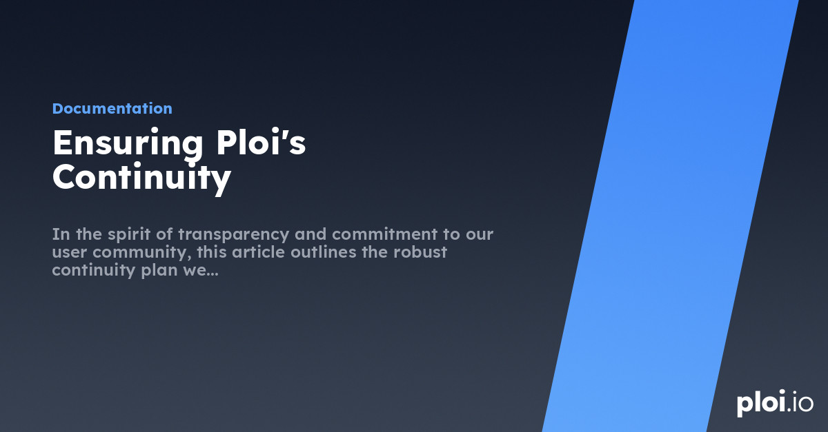 Ensuring Ploi's Continuity - Server Management Tool
