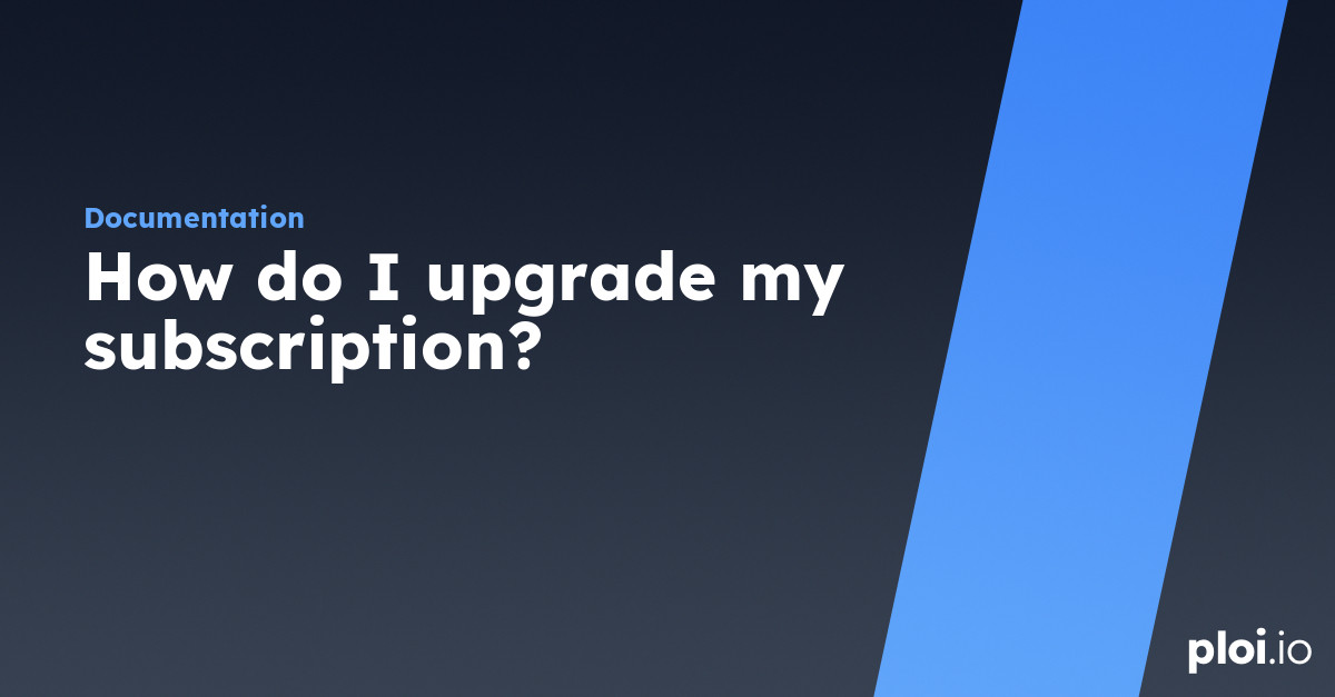 How do I upgrade my subscription? - Server Management Tool