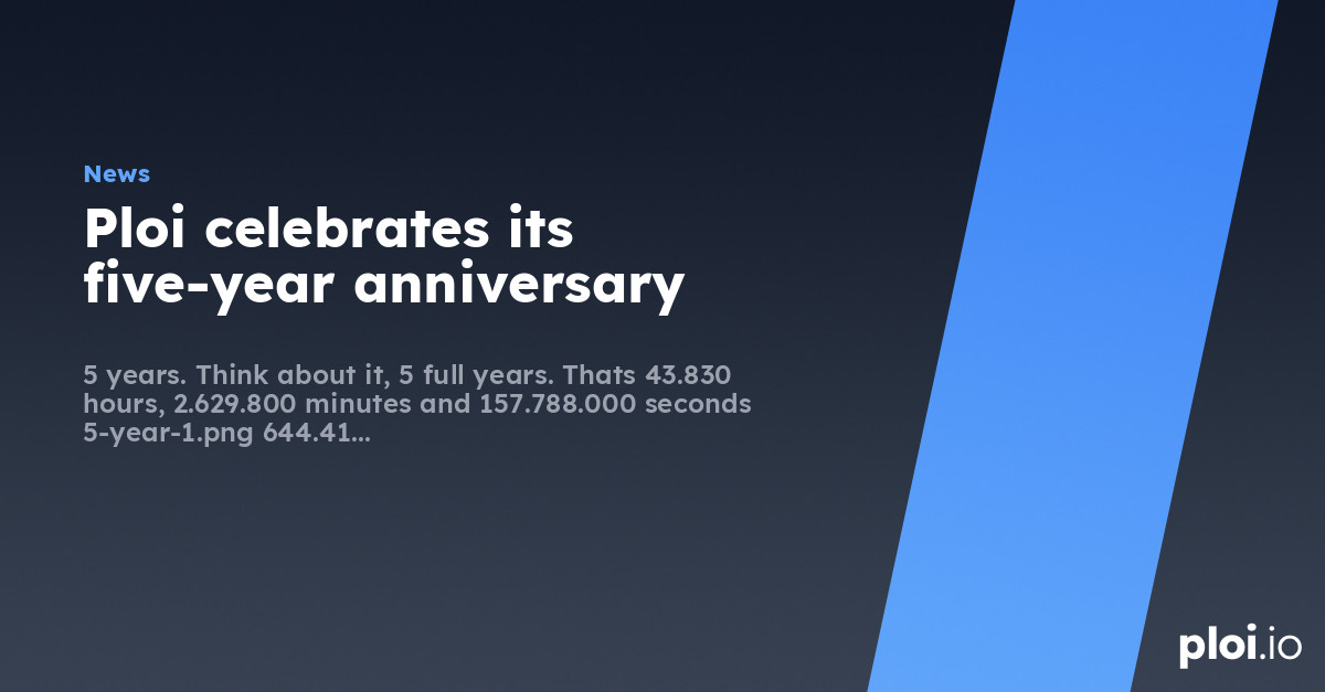 Ploi celebrates its five-year anniversary 🎉 - Server Management Tool