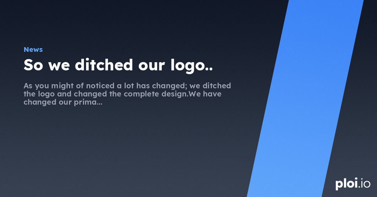 So we ditched our logo.. 🖼 - Server Management Tool